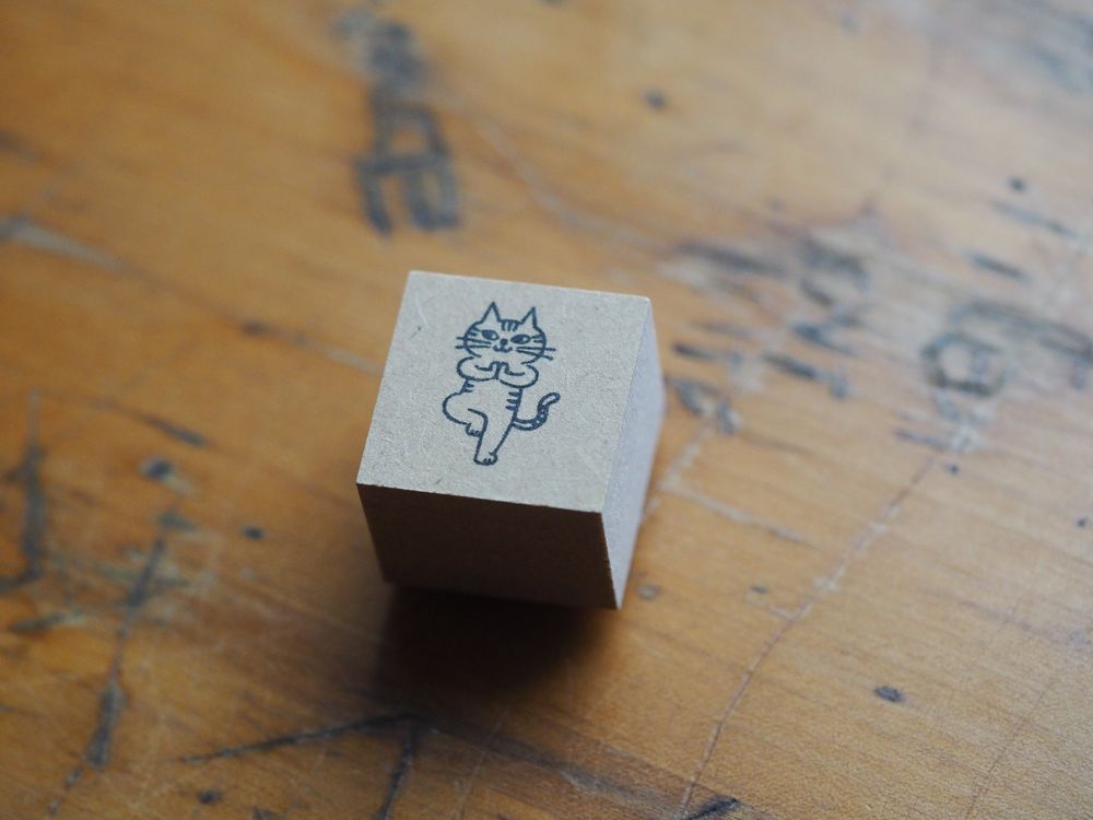 Decole Rubber Stamp - Cat Life - Yoga – Wonder Pens