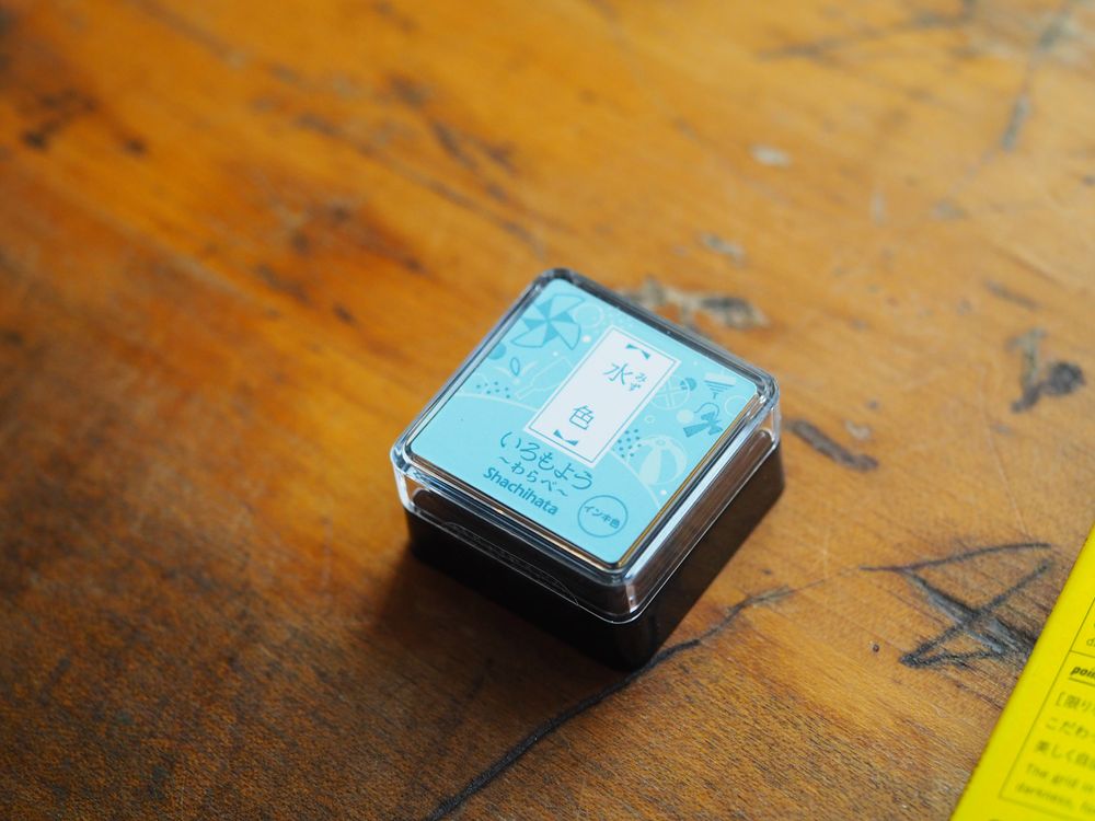 Shachihata - Mini Stamp Pad (25 x 25mm) - (HAC-S1-PB) - Light Blue – Wonder Pens