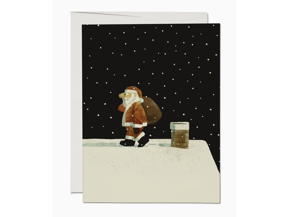 Red Cap Cards - Up On The Housetop Holiday Greeting Card – Wonder Pens