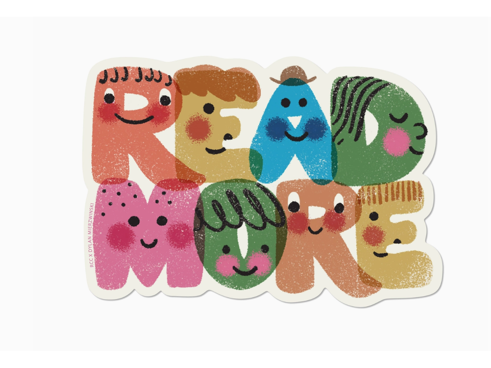 Red Cap Cards - Read More Sticker – Wonder Pens