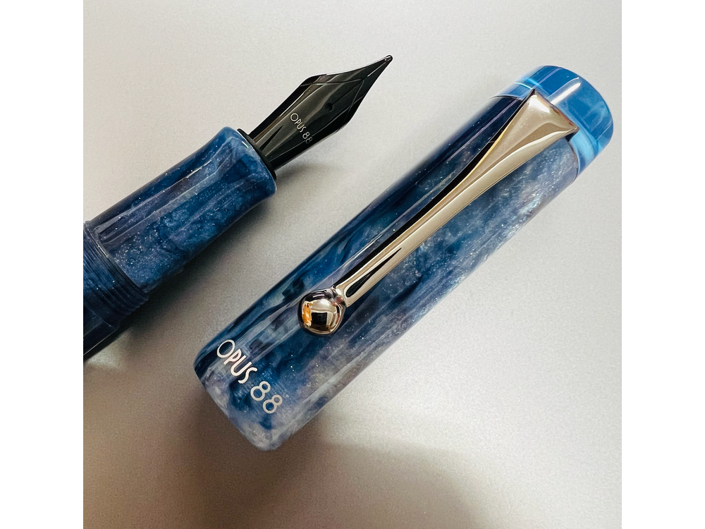 Opus 88 Koloro Fountain Pen - Sapphire Demo – Wonder Pens