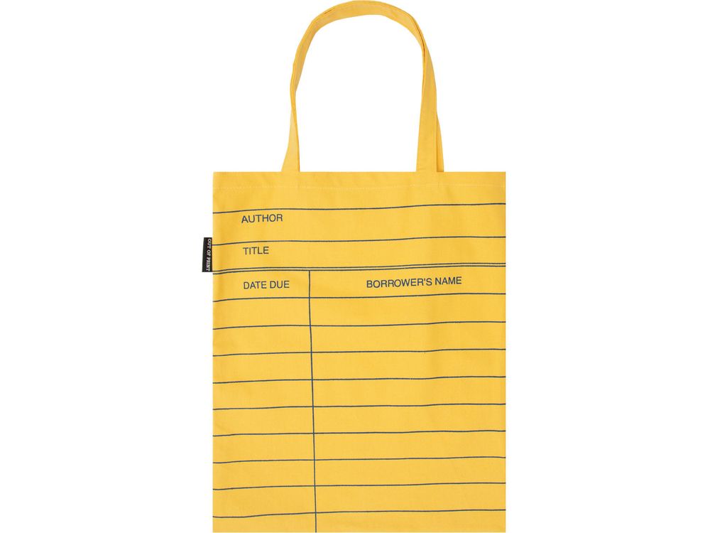 Library Card (Light Yellow) Tote Bag – Wonder Pens