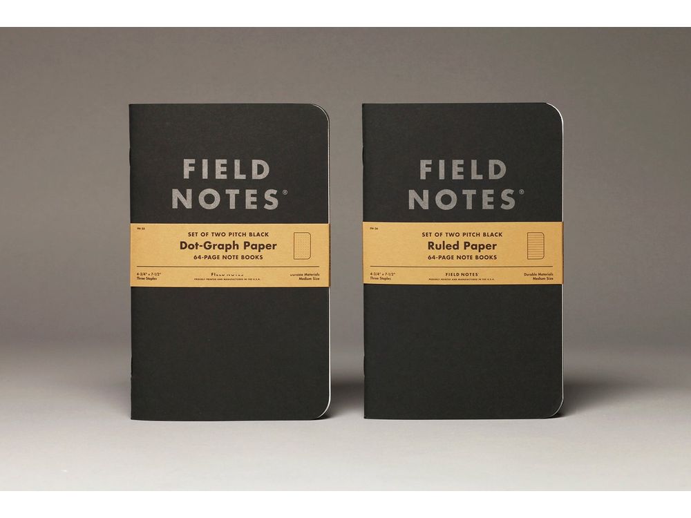 Field Notes - 2-Pack - Pitch Black (Large) – Wonder Pens