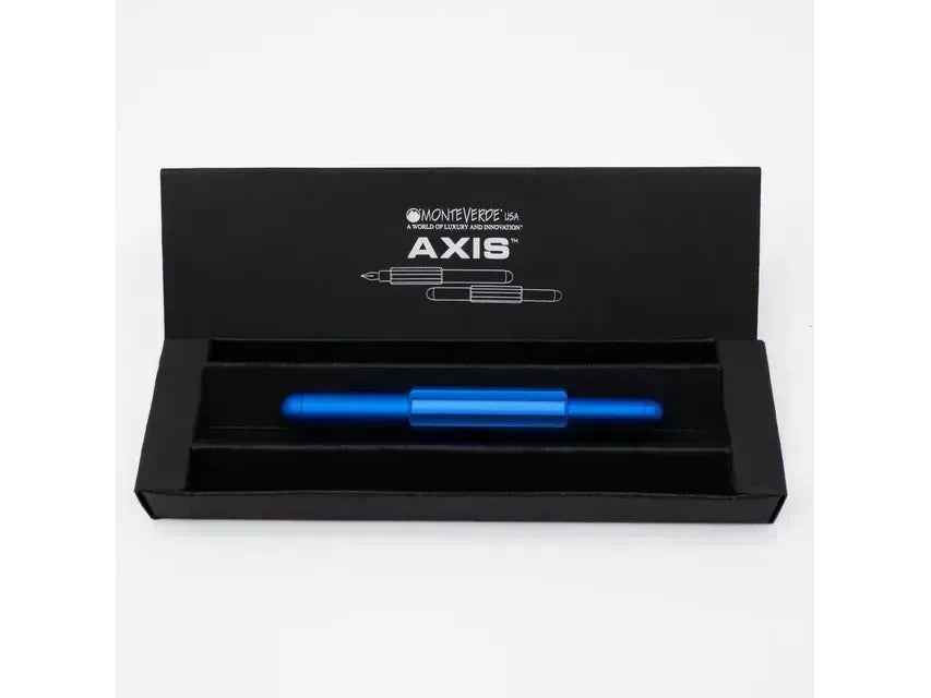 Monteverde Axis Fountain Pen - Matte Blue – Wonder Pens