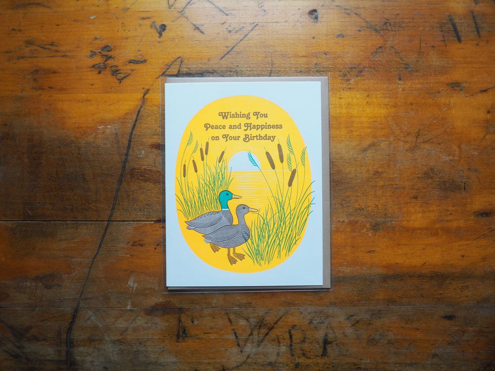 Lucky Horse Press - Card - Mallard Ducks Birthday – Wonder Pens