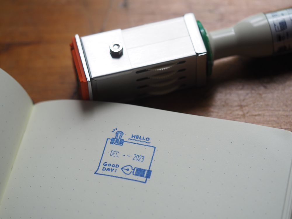 eric x Sanby Stamp - Rotary Date Stamp - Hello/Good Day! – Wonder Pens