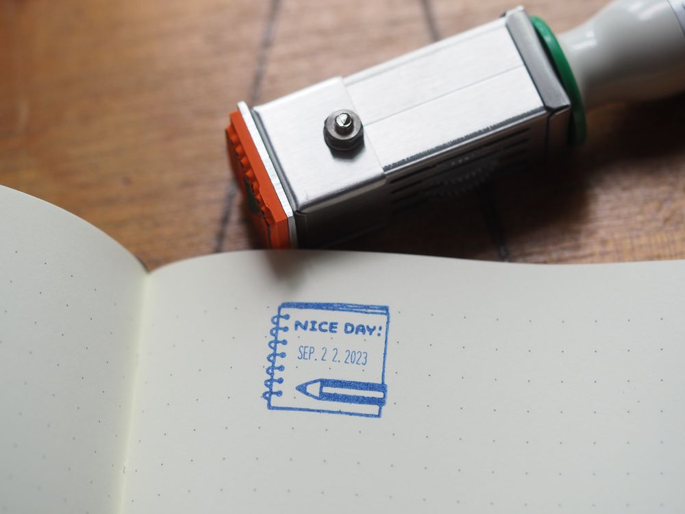 eric x Sanby Stamp - Rotary Date Stamp - Nice Day! – Wonder Pens
