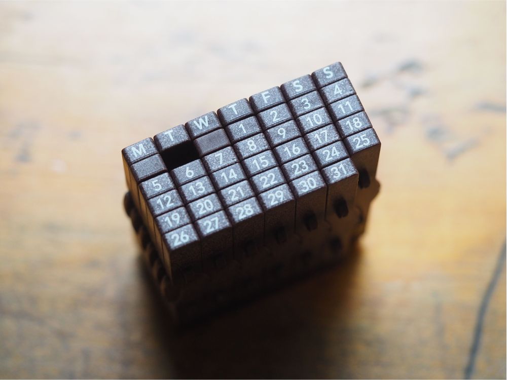 Consolidated Numeric Stamps Universal Calendar – Wonder Pens