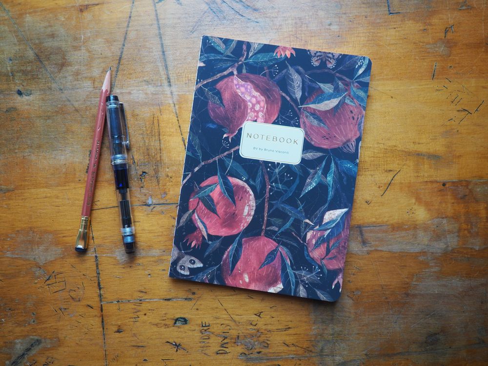 Bruno Visconti A5 Lined Notebook - Pom on the Vine – Wonder Pens
