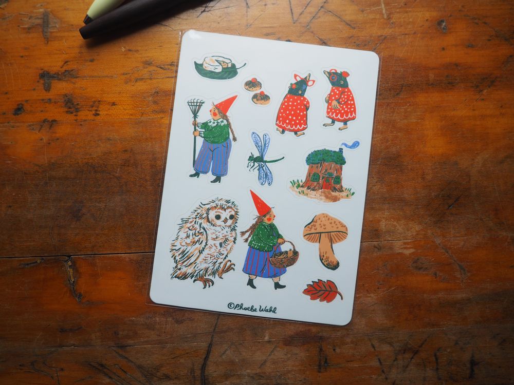 Phoebe Wahl - Sticker Set (2 Sheets) - Little Witch Hazel – Wonder Pens