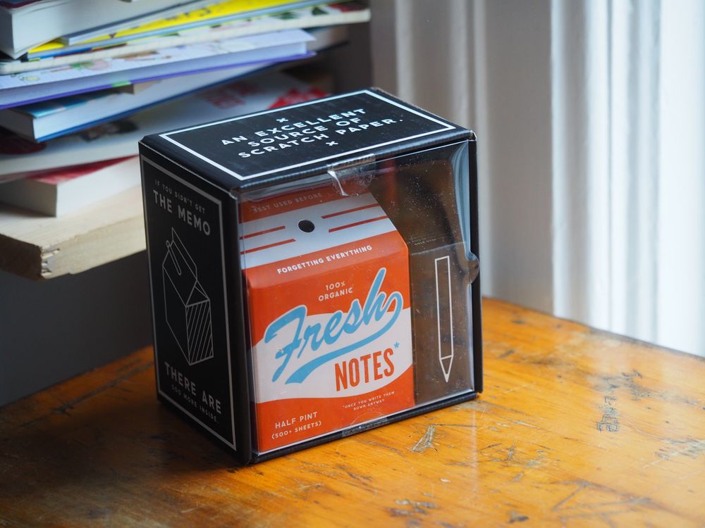 Fresh Ideas Milk Carton Note Set – Wonder Pens