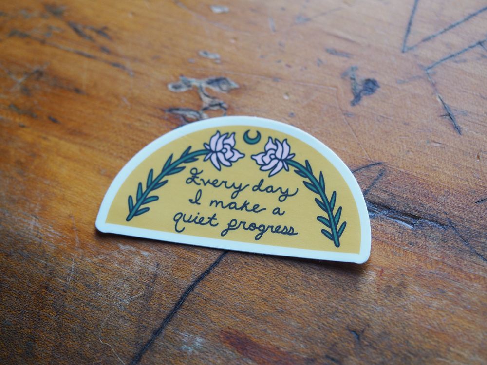 Tender Ghost - Vinyl Sticker - Quiet Progress – Wonder Pens