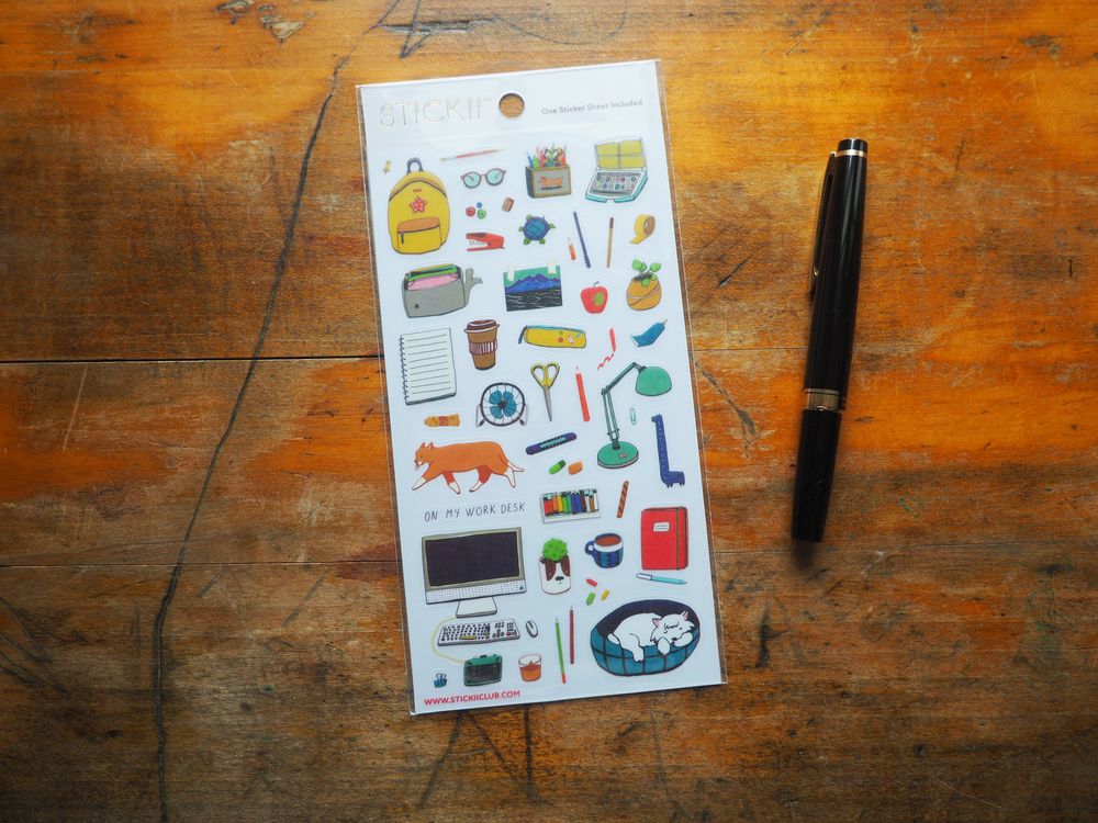 STICKII - Sticker Sheet - On My Desk – Wonder Pens