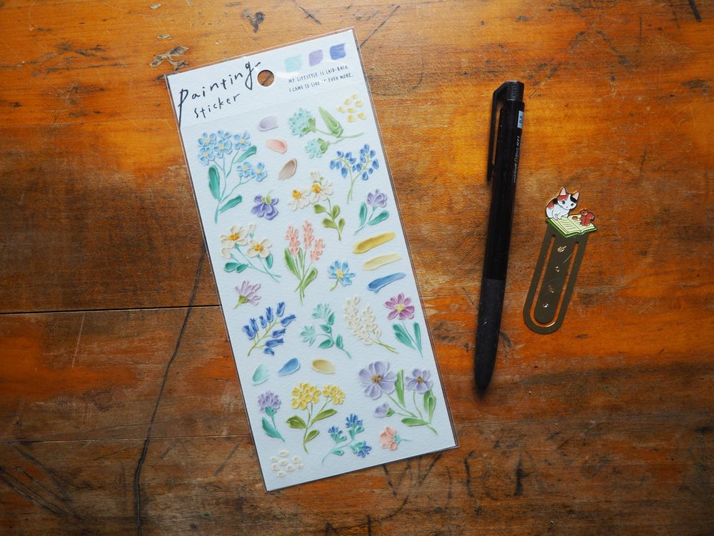 Mindwave - Sticker Sheet - Flower Blue Painting (81760) – Wonder Pens