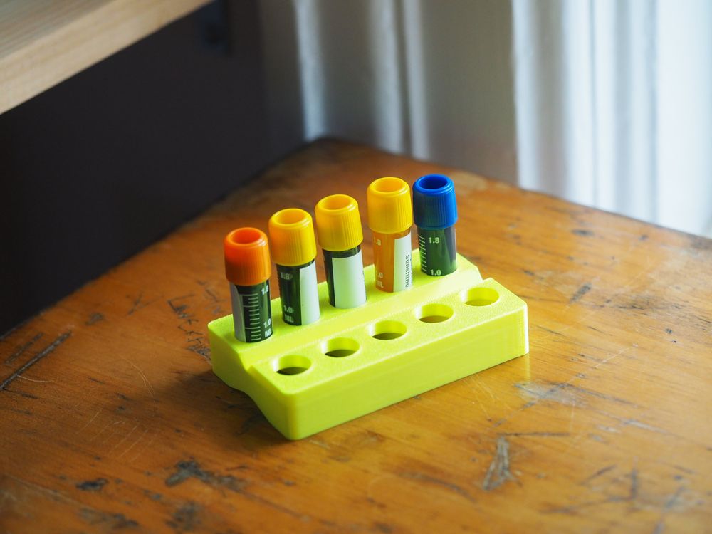 Sample Vial Holder - Neon Yellow – Wonder Pens