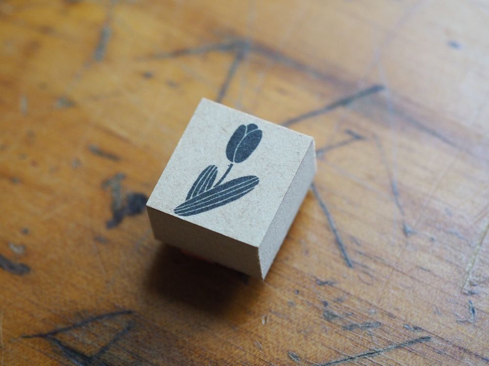 Stamp Marche Rubber Stamp - Illustrated stamp "Tulip" by Emi Nakano (a ...