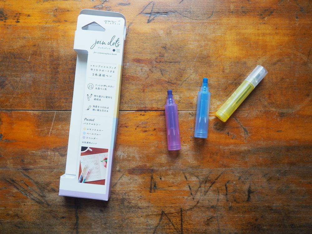 Midori Connecting Marker - Join Dots - Pastel – Wonder Pens