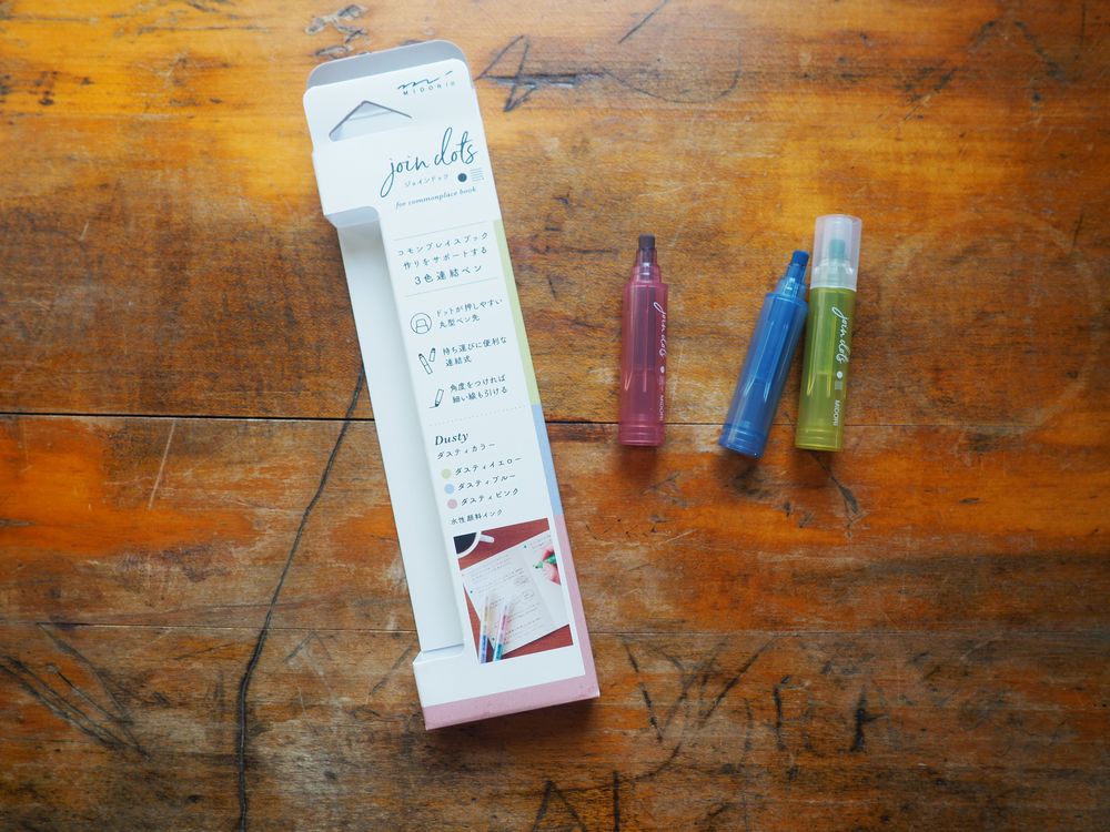 Midori Connecting Marker - Join Dots - Dusty – Wonder Pens