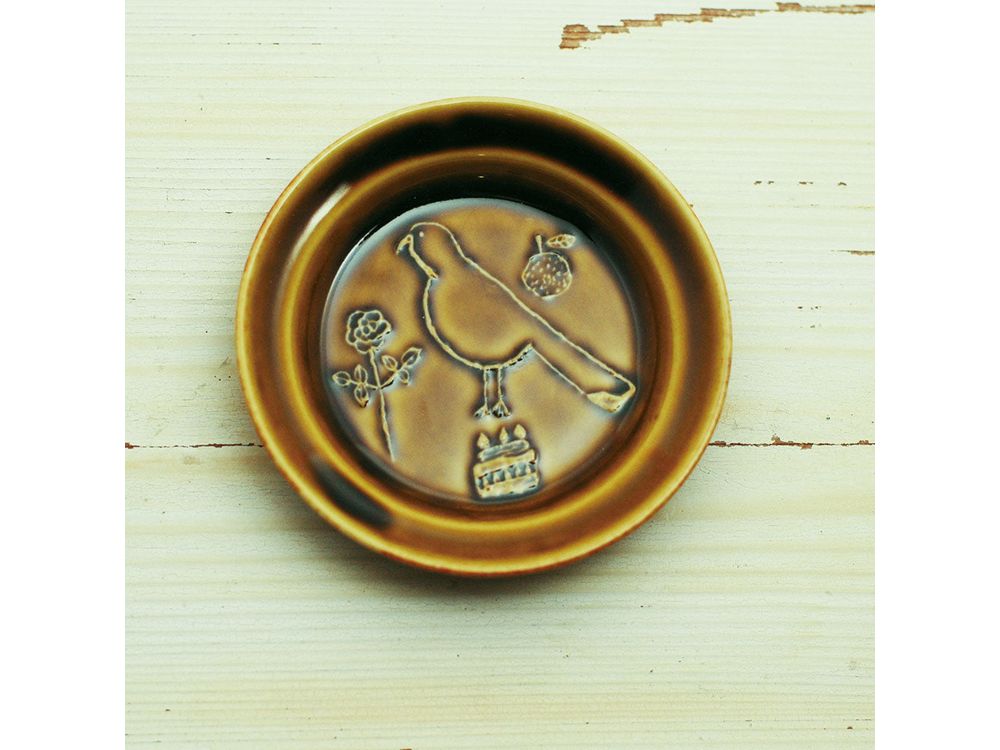 Classiky x Toraneko Bonbon - Round Bean Plate - Tori Mustard – Wonder Pens