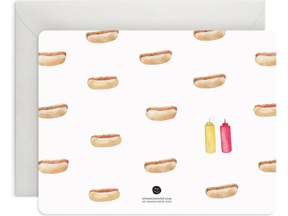 E. Frances Paper - 8 Boxed Notecard Set - Hot Dog Flat Notes – Wonder Pens