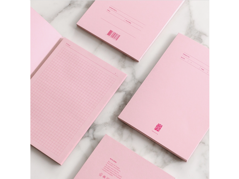 Foglietto - Nota Bene Notepad - 70 Sheets - A5 - Puntini Puntini (Rosa – Wonder Pens