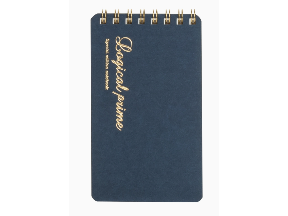 Nakabayashi - Logical Prime Ring Notebook - A7 - Blue (Lined - 6mm ...