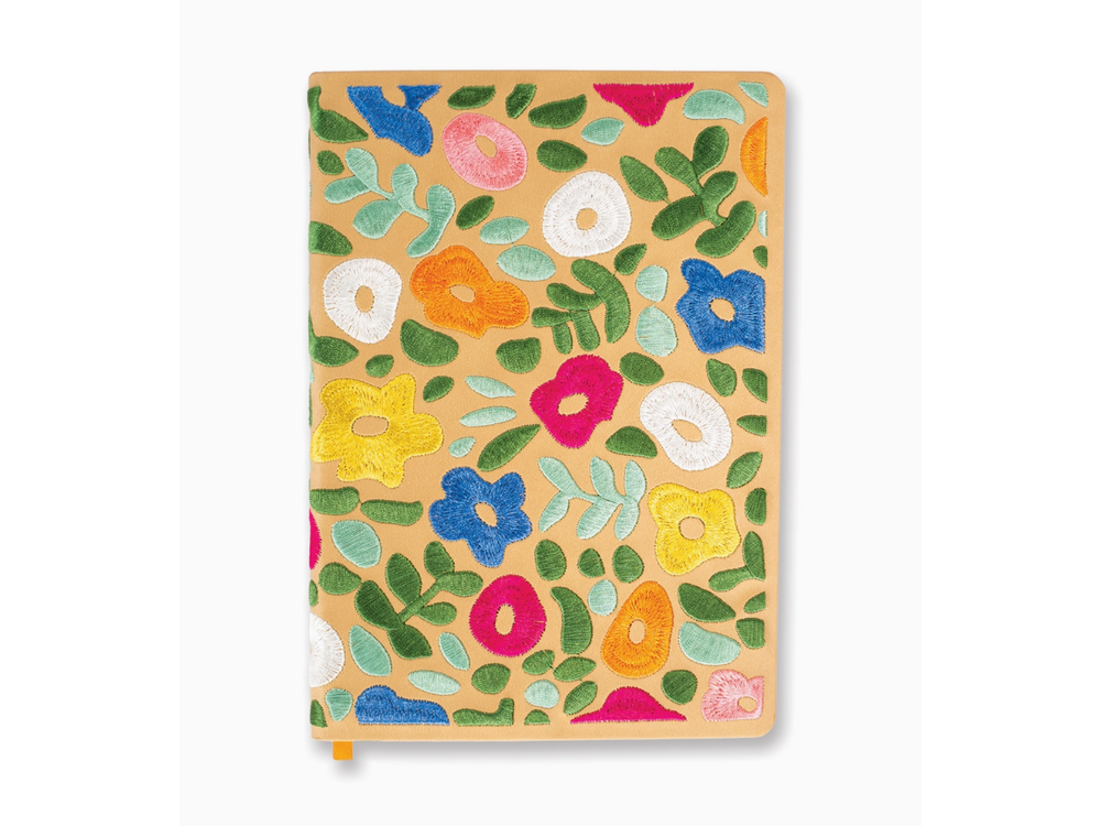 Denik Spring Garden Embroidered Journal (5.75" x 8.25") - Lined ...