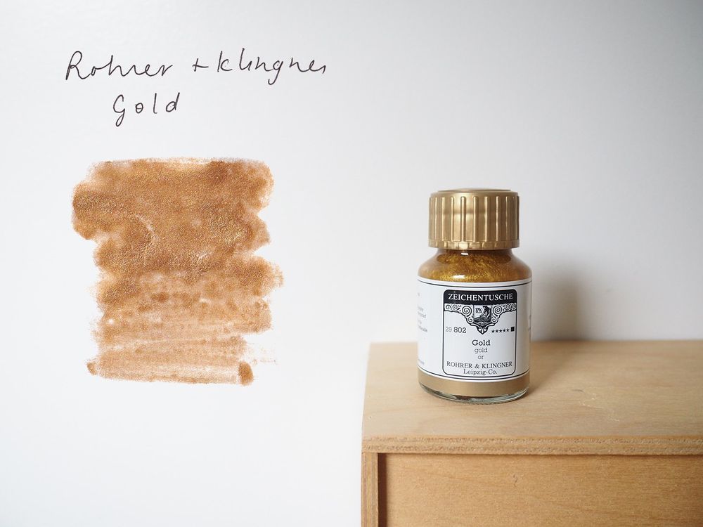 Rohrer & Klingner Calligraphy Ink (50mL) - Gold – Wonder Pens