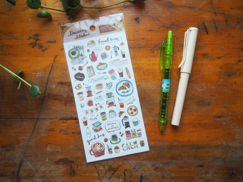 Mindwave - Sticker Sheet - Drawing Sticker - Coffee (81186) – Wonder Pens