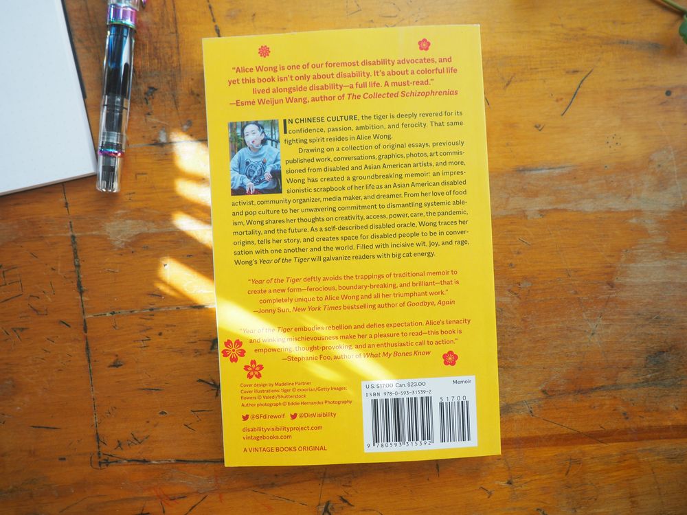 Year of the Tiger: An Activist's Life by Alice Wong – Wonder Pens