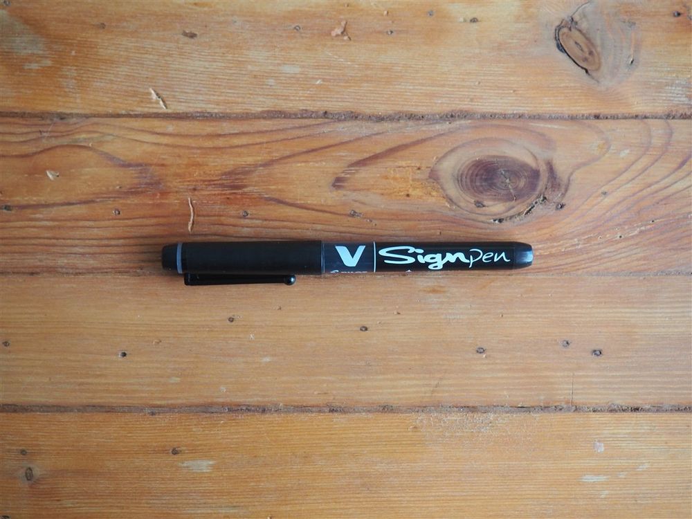 Pilot V Sign Pen Fineliner - Black – Wonder Pens